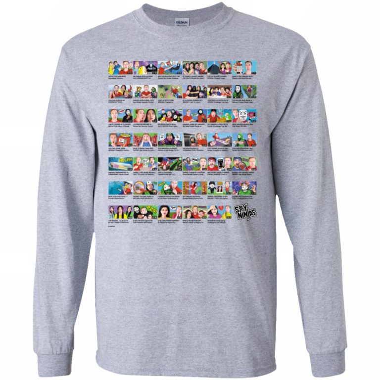 Chad Wild Clay Merch Thumbnails Spy Ninjas Youth Short Sleeve White T ...