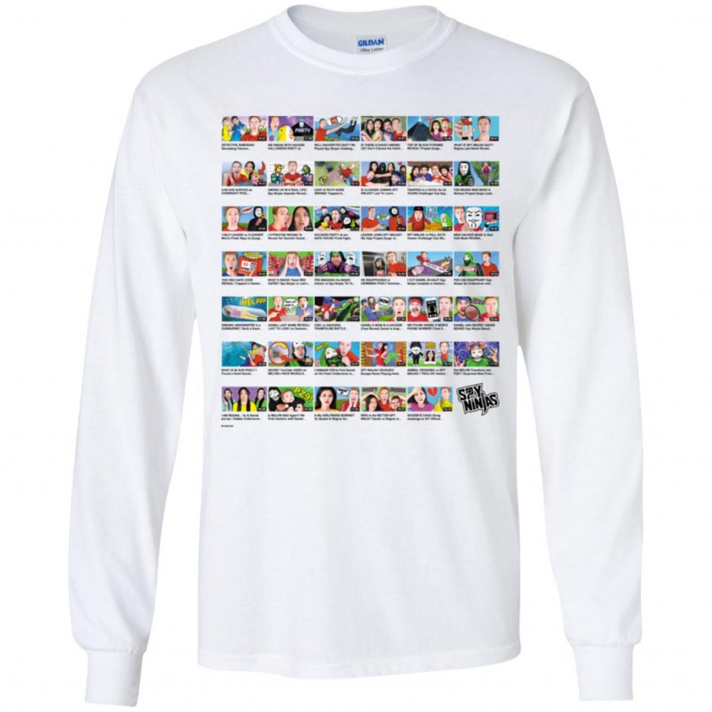 Chad Wild Clay Merch Thumbnails Spy Ninjas Youth Short Sleeve White T ...