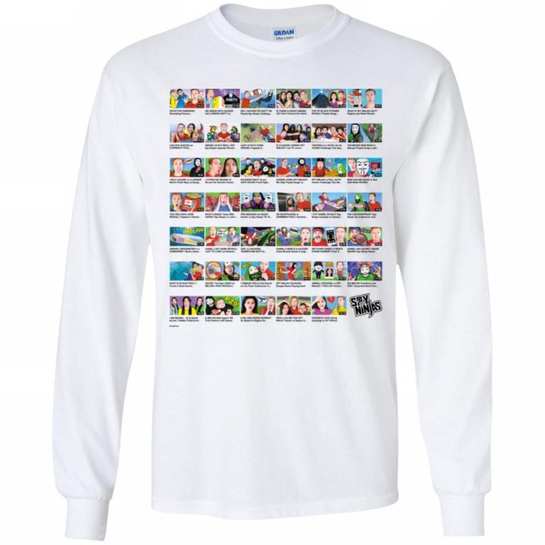 Chad Wild Clay Merch Thumbnails Spy Ninjas Youth Short Sleeve White T ...